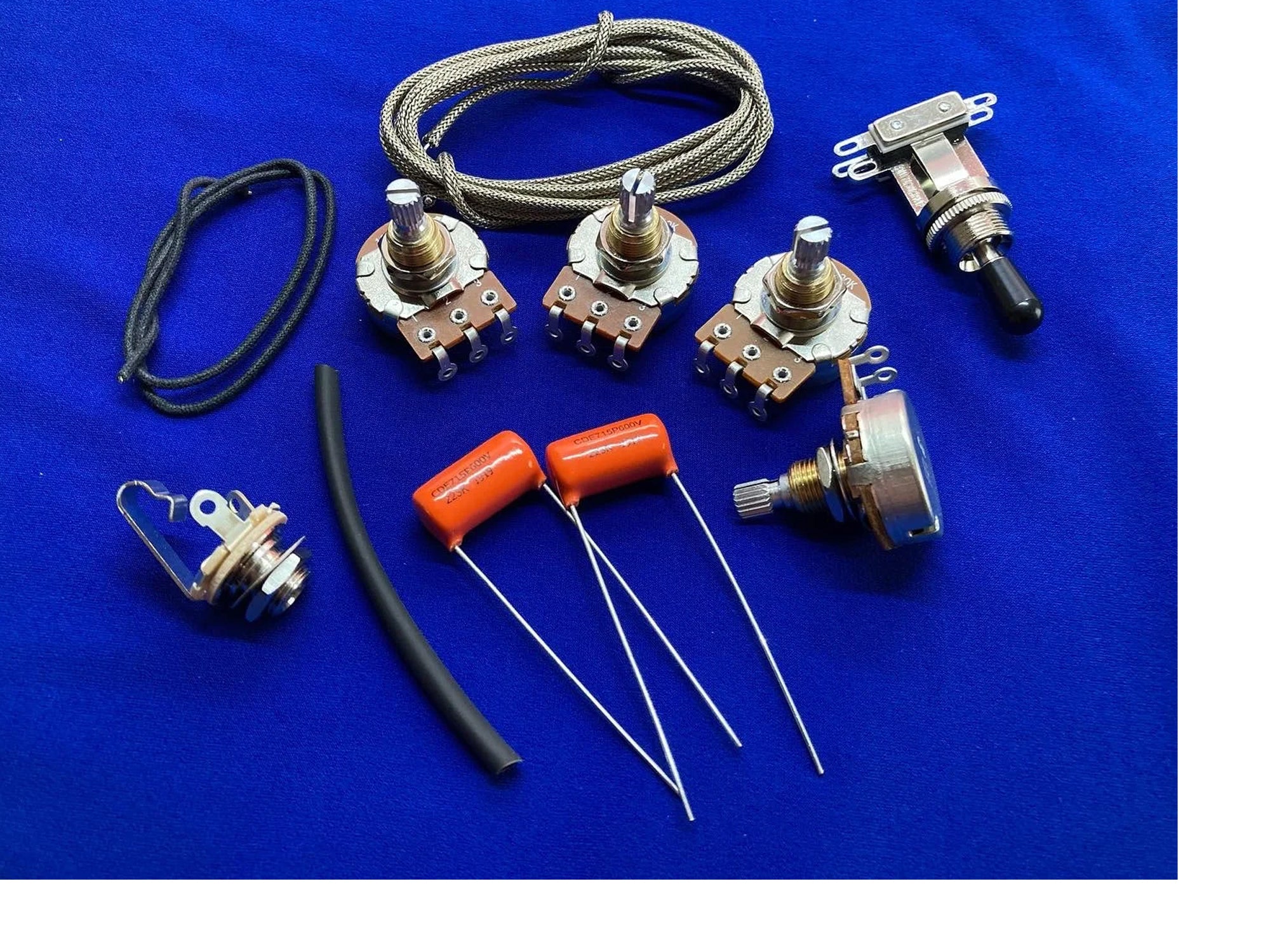 Les Paul DIY Kit Switch Short Shaft Pots Orange Drop Tone Caps | Tone ...